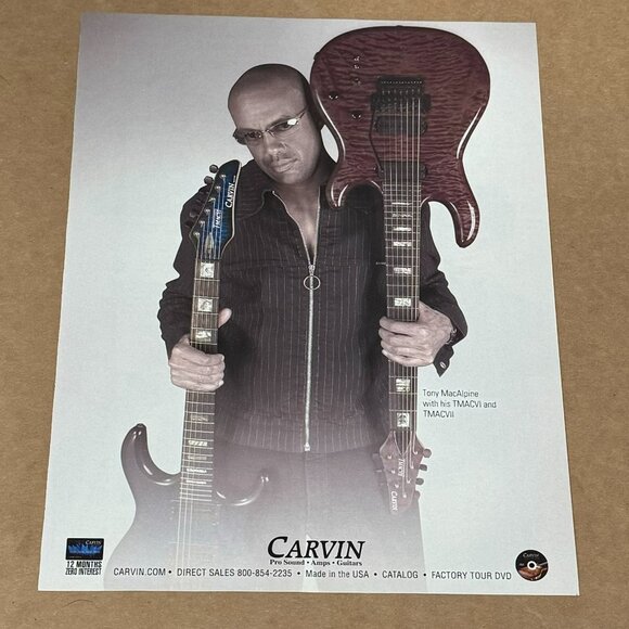 Carvin | Art | Tony Macalpine Of Planet X Carvin Guitars 207 Print ...